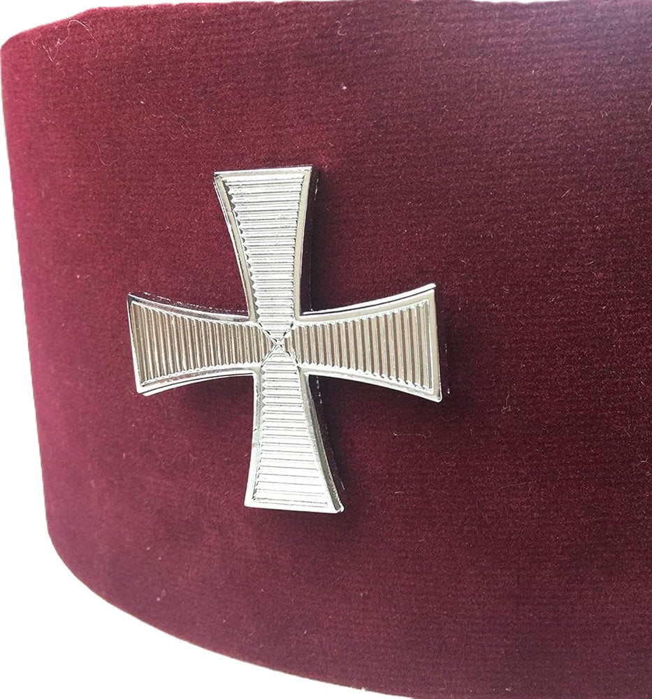 Knights Templar Cap with Badge – Raven Masonic