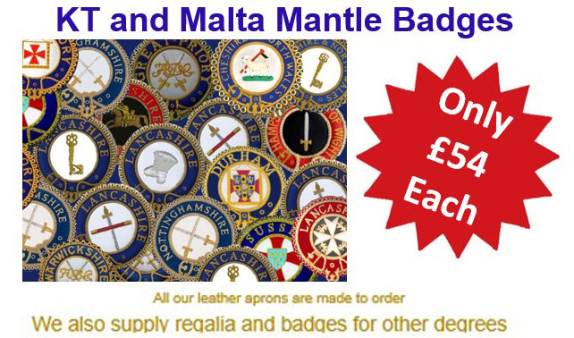 Knight Templar / Malta - Mantle Badges – Raven Masonic